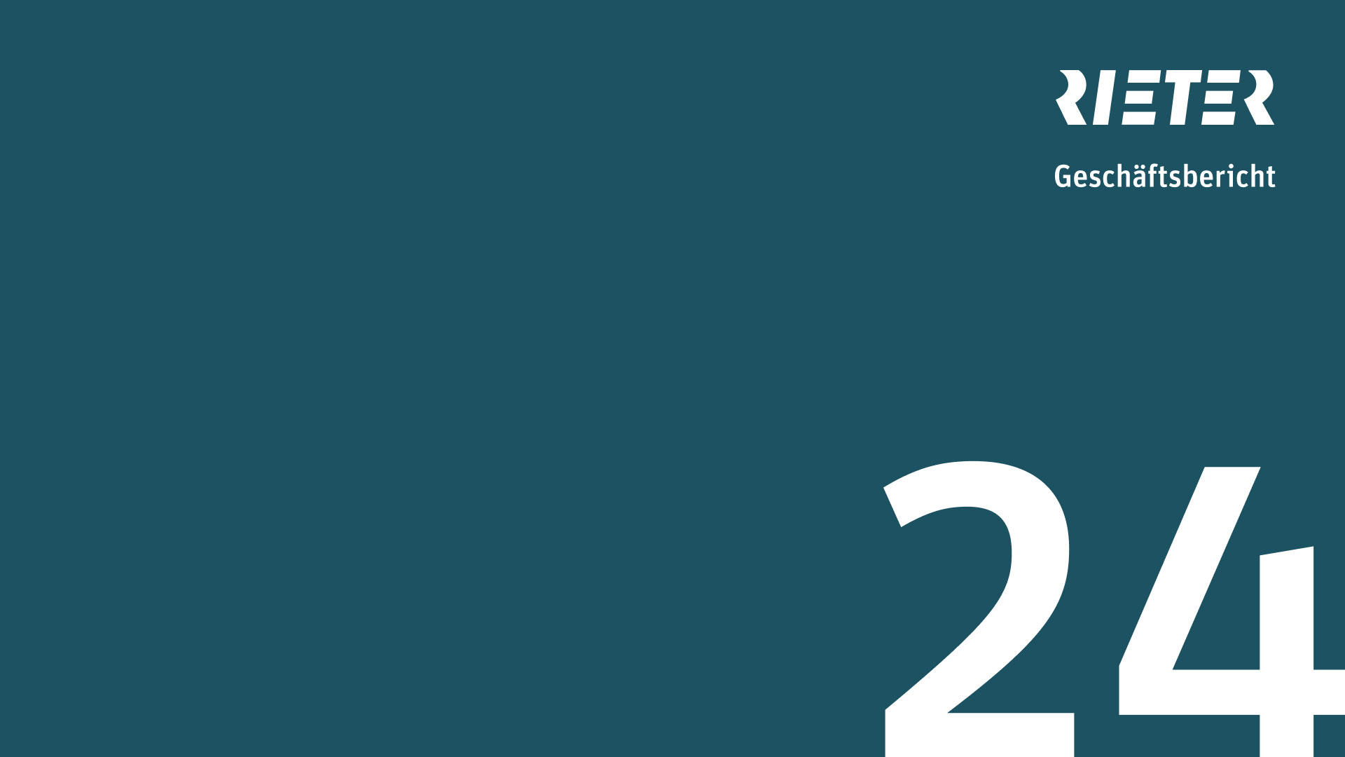 Geschäftsbericht 2024 - Rieter Holding AG